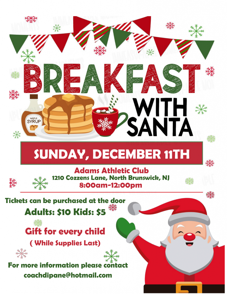 Breakfast with Santa - Adams Athletic Club